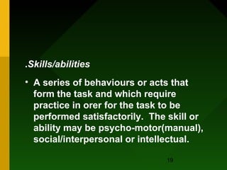 Task analysis and training need assessment | PPT