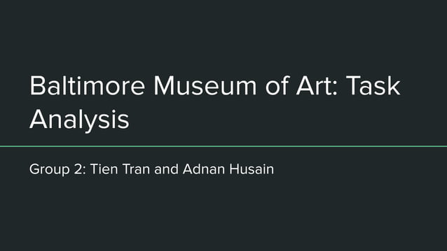 BMA: Task Analysis | PPT | Free Download