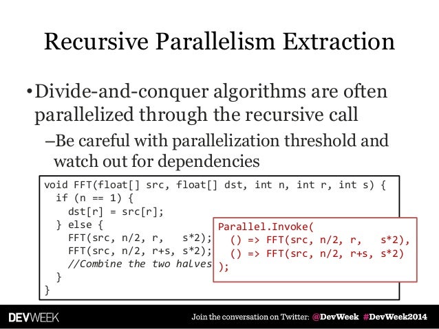 Task and Data Parallelism Task and Data Parallelism