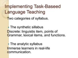 Task and project work | PPT