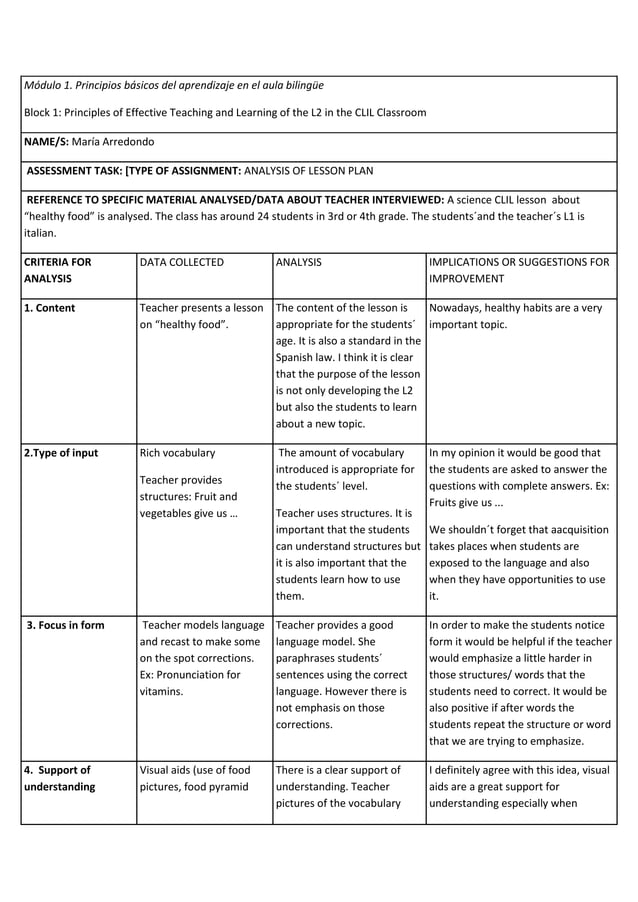 Task assesment S1 M Arredondo | PDF | Educational Assessment | Education