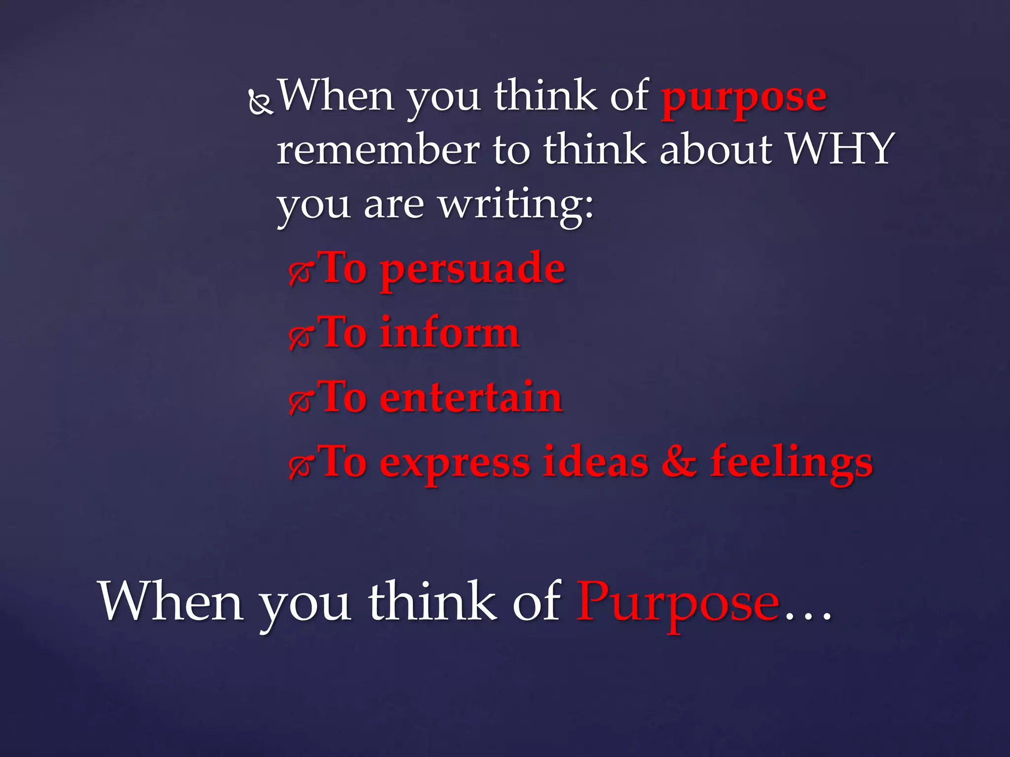 Task audiencepurpose | PPTX