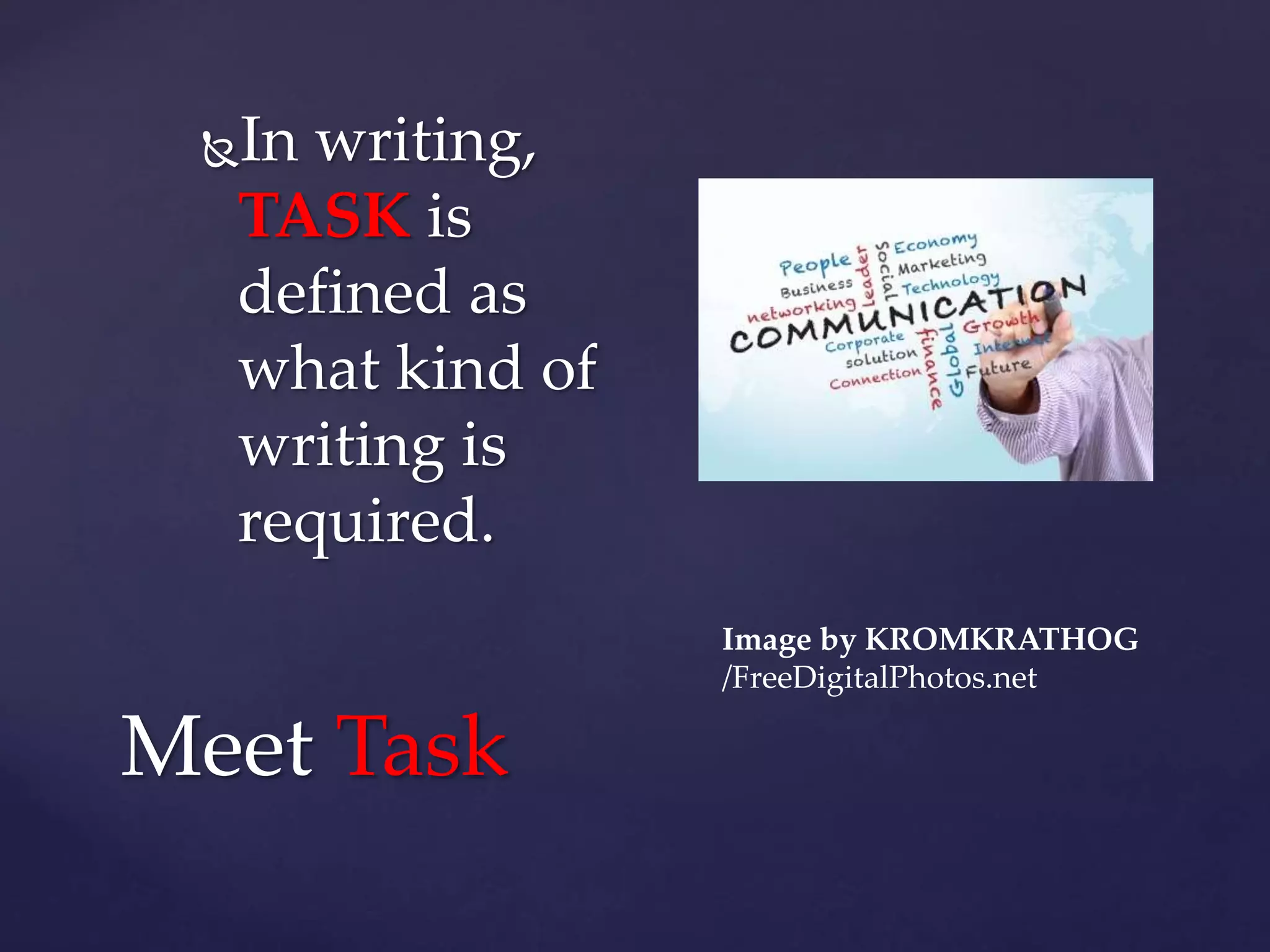 Task audiencepurpose | PPTX