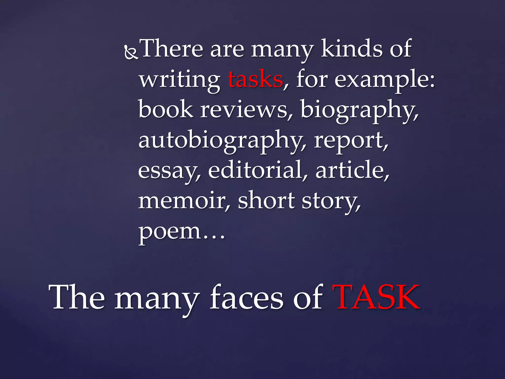 Task audiencepurpose | PPTX