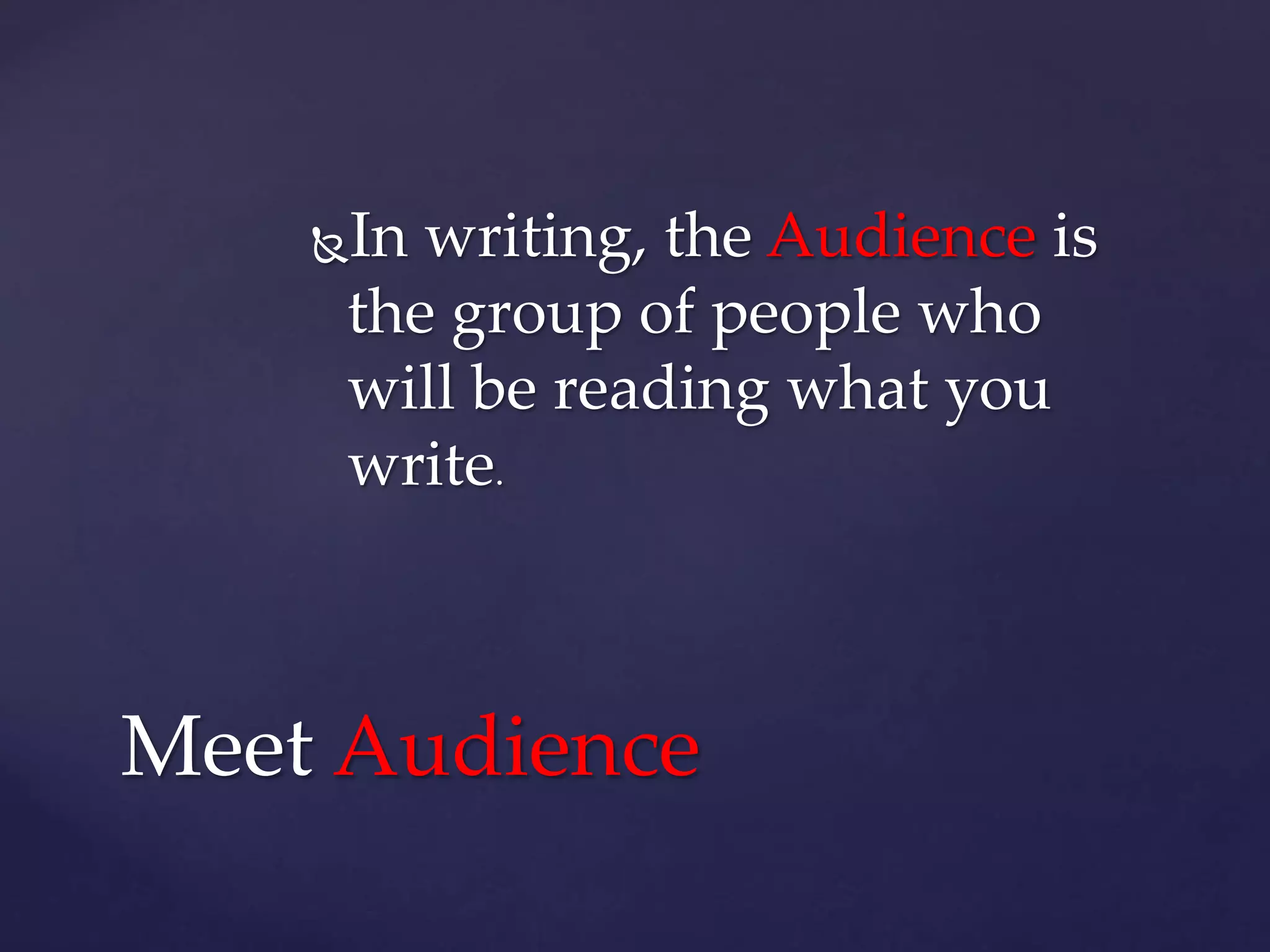 Task audiencepurpose | PPTX