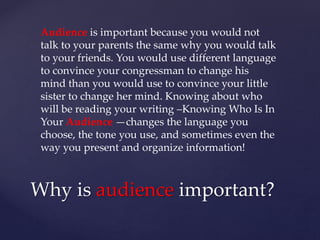 Task audiencepurpose | PPTX