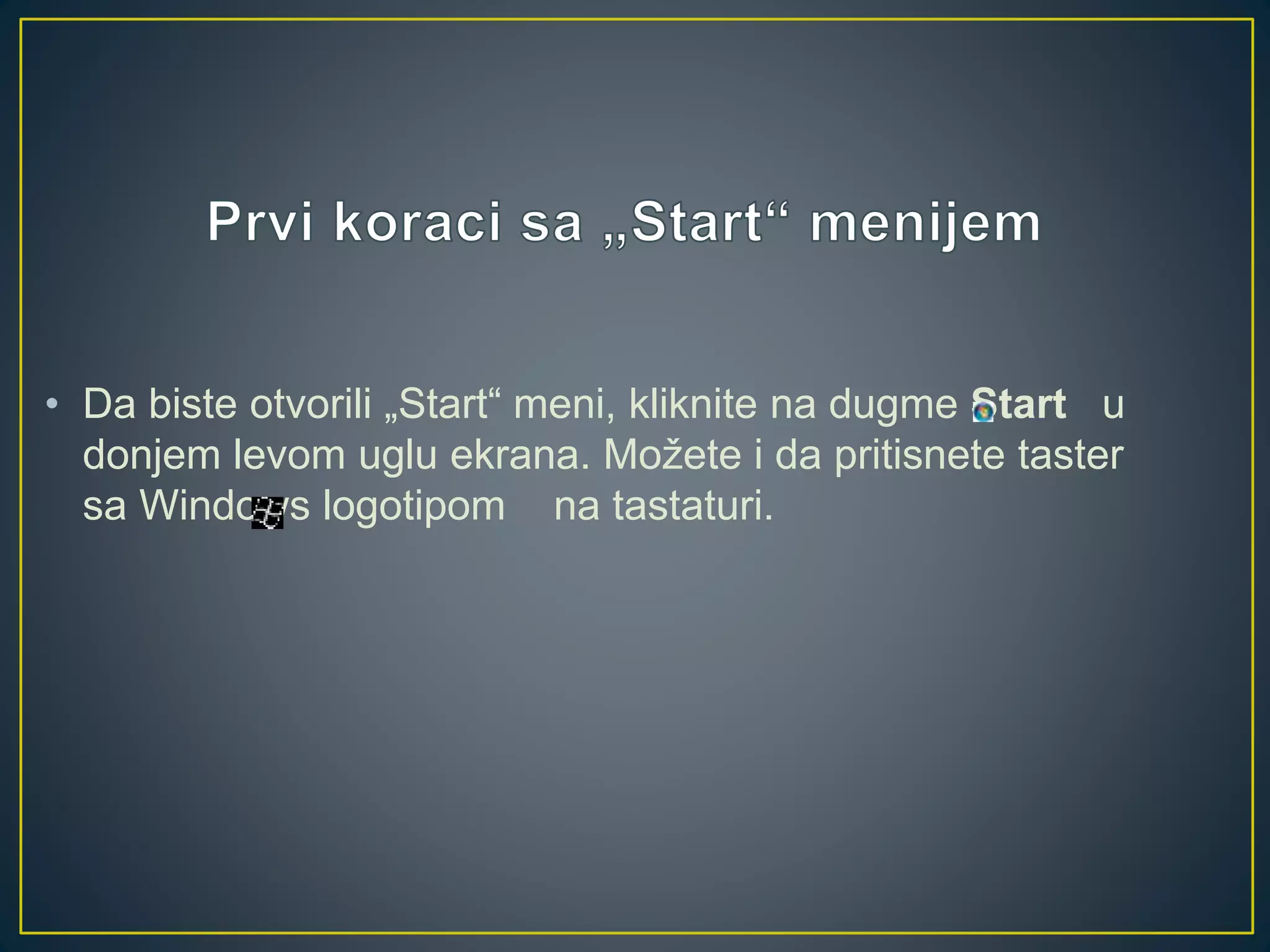 Taskbar & start menu | PPT