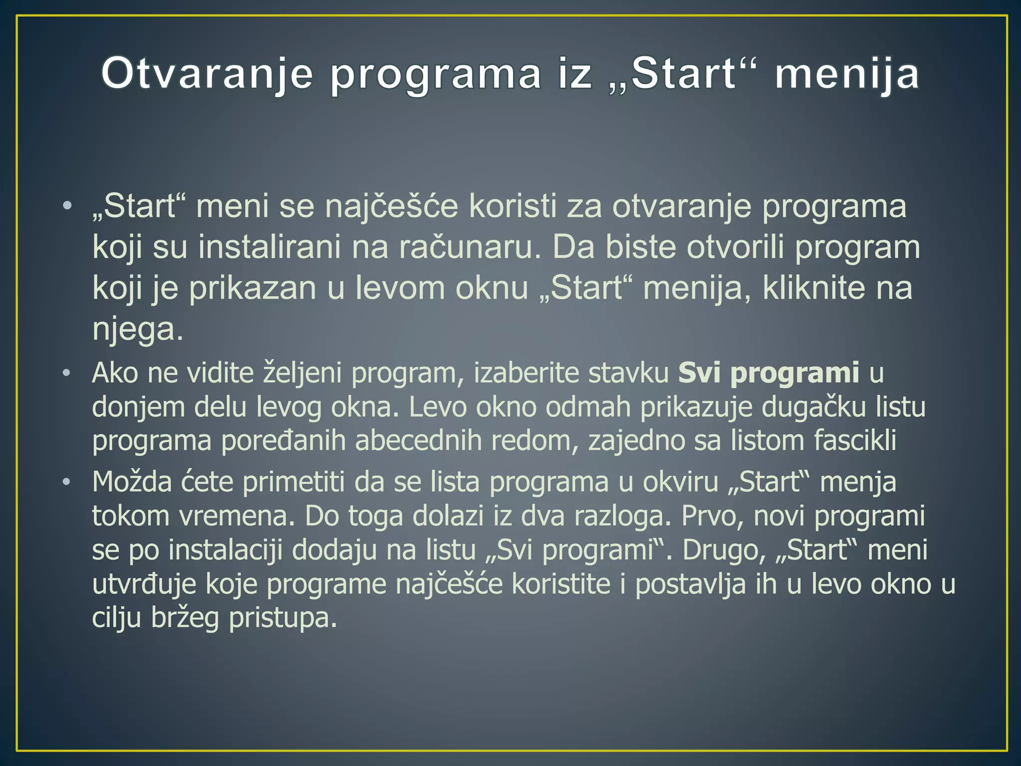 Taskbar & start menu | PPT