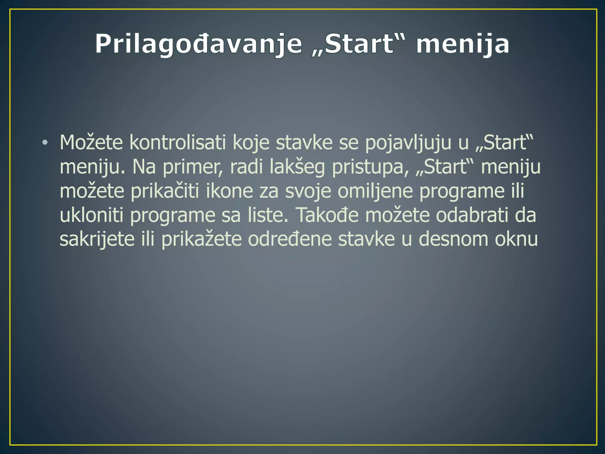 Taskbar & start menu | PPT