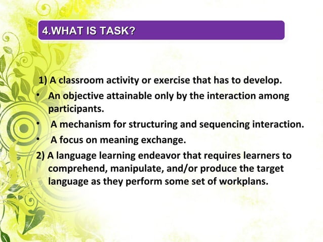 Task based | PPT