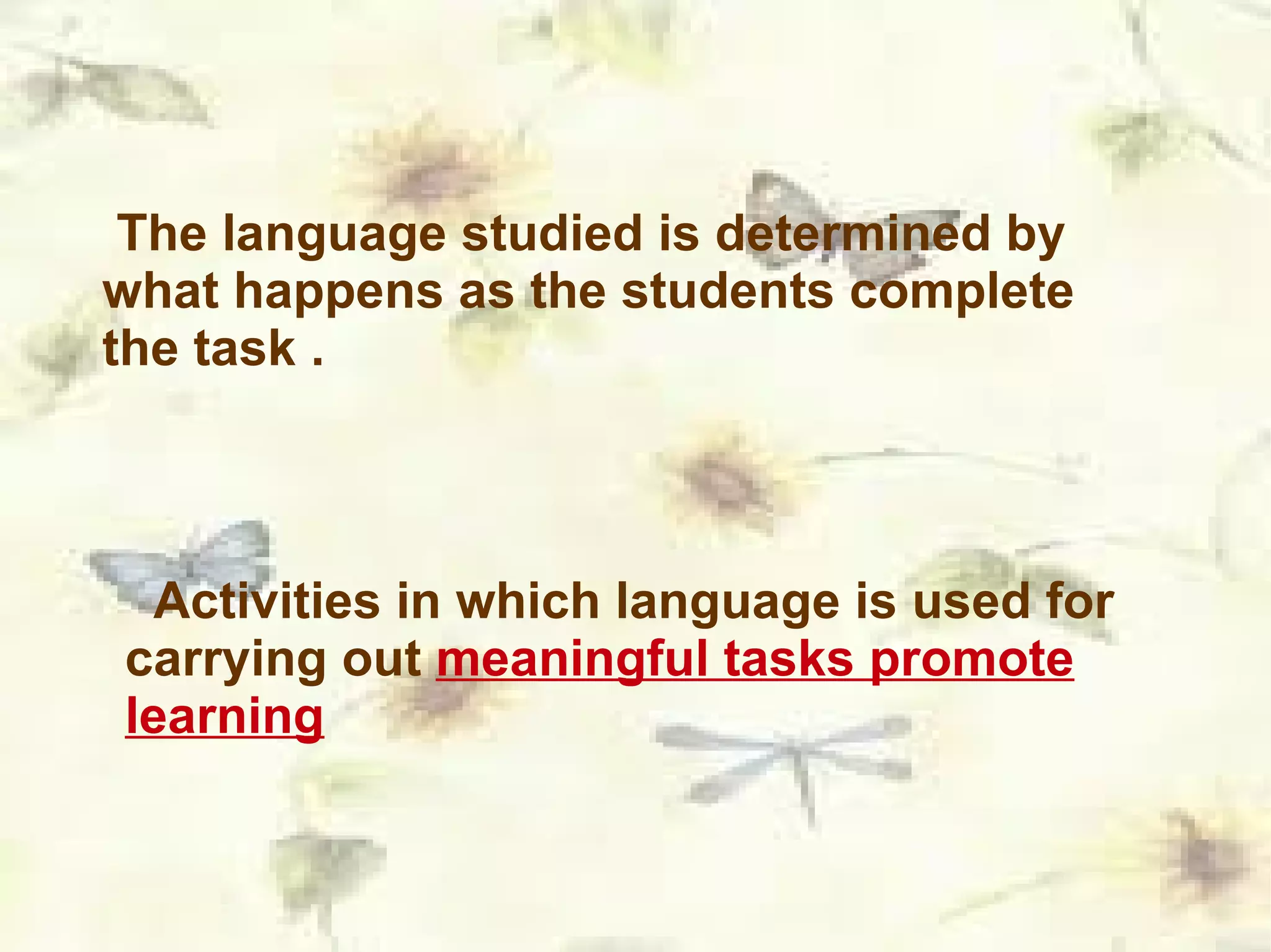 Task Based Instruction by Aylin Aydın, Uludag University | PPT