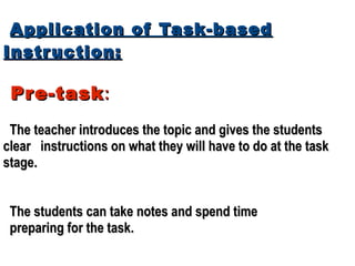 Task Based Instruction by Aylin Aydın, Uludag University | ODP
