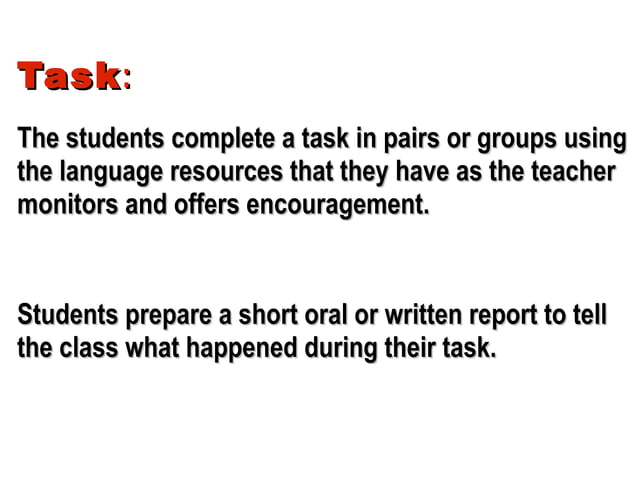 Task Based Instruction by Aylin Aydın, Uludag University | PPT