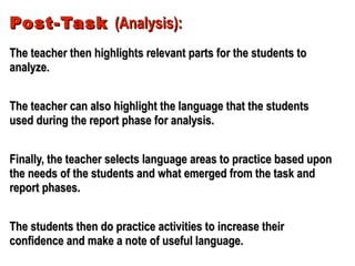 Task Based Instruction by Aylin Aydın, Uludag University | ODP