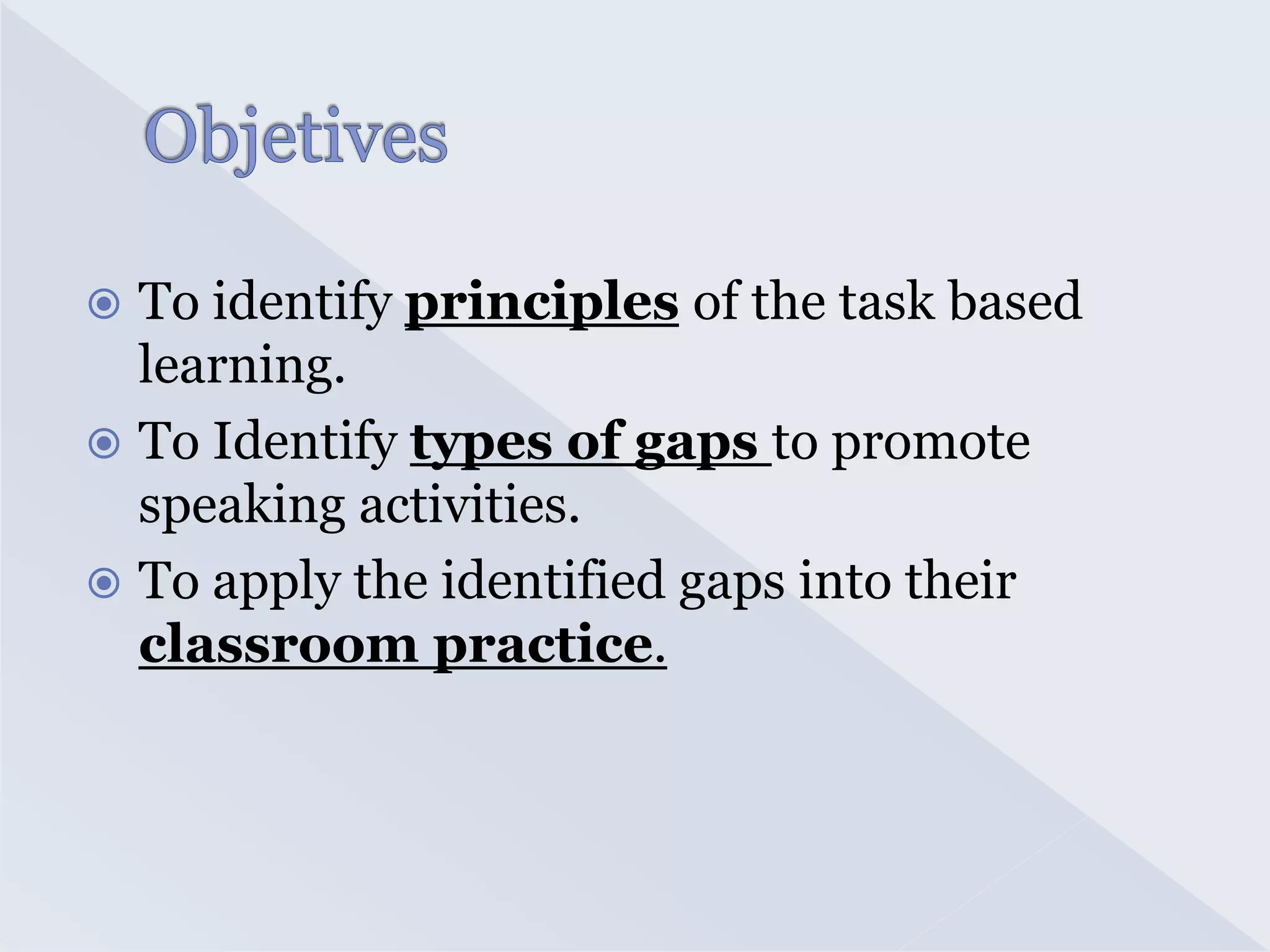 Task based concepts to develop speaking skills | PPTX