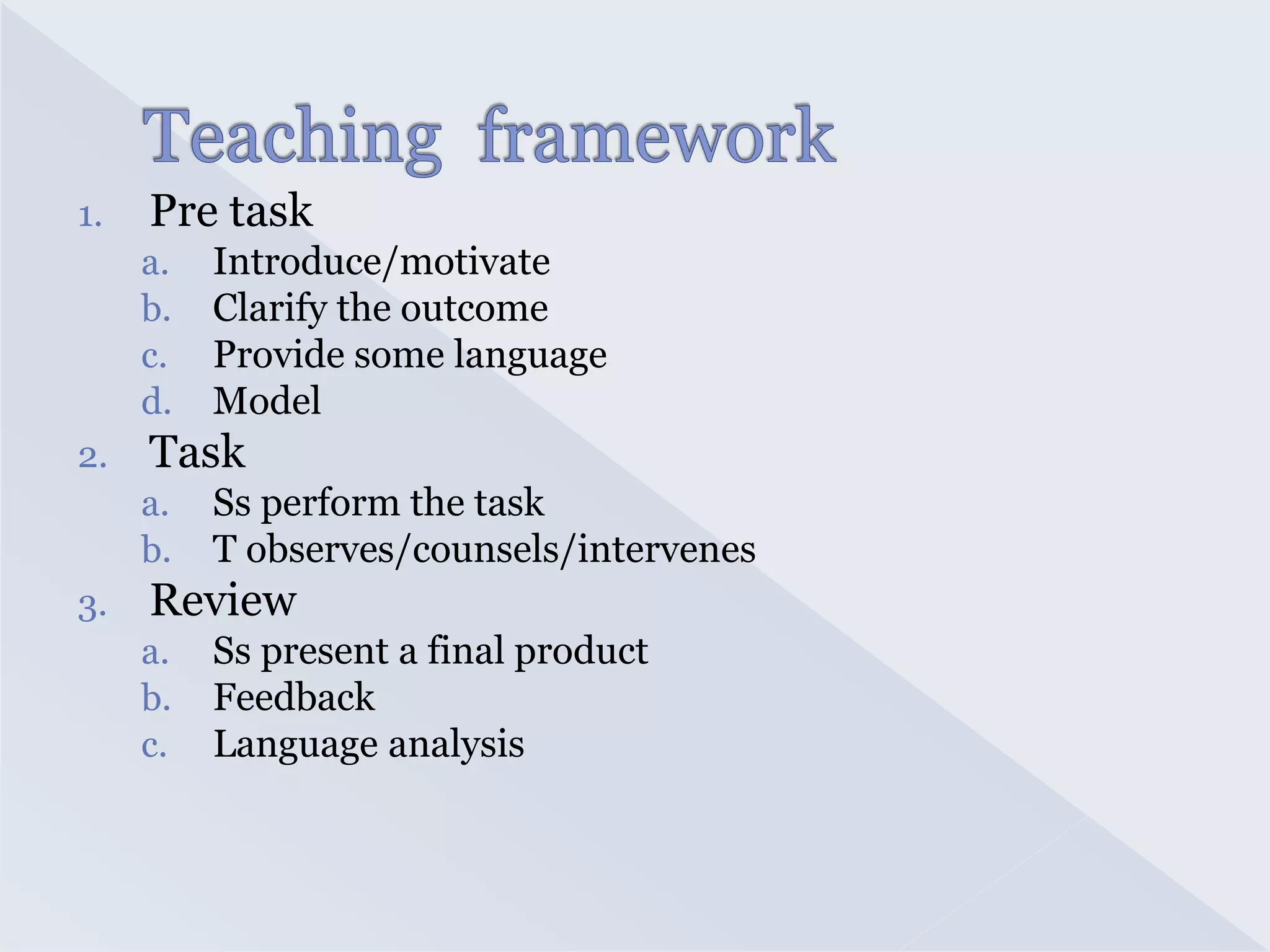Task based concepts to develop speaking skills | PPTX