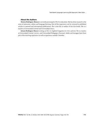 Task based language learning. old approach, new style. a new lesson to learn. | PDF | Homework ...