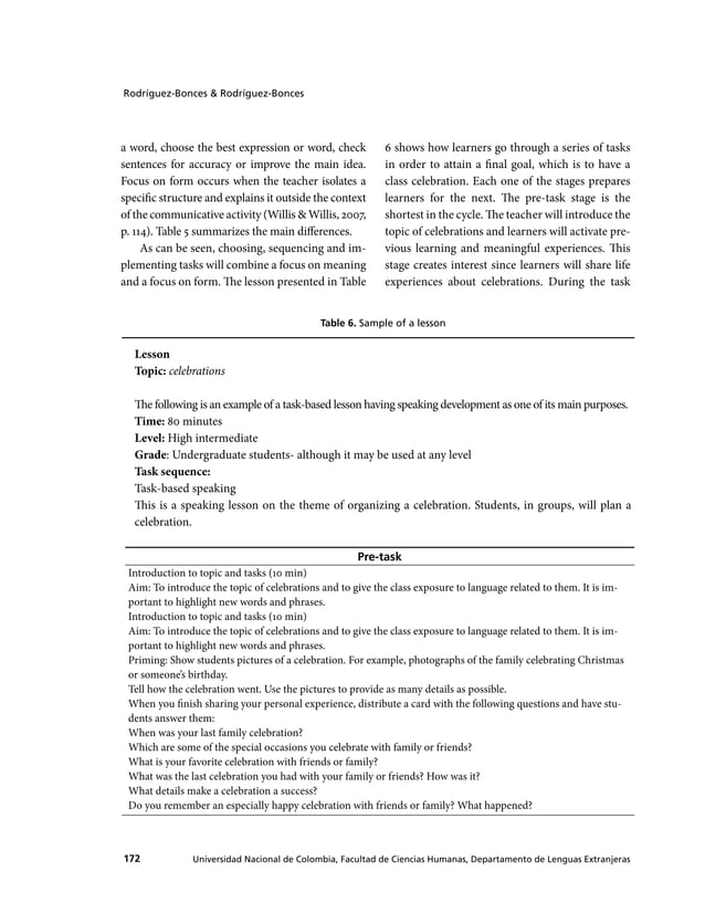 Task based language learning. old approach, new style. a new lesson to learn. | PDF