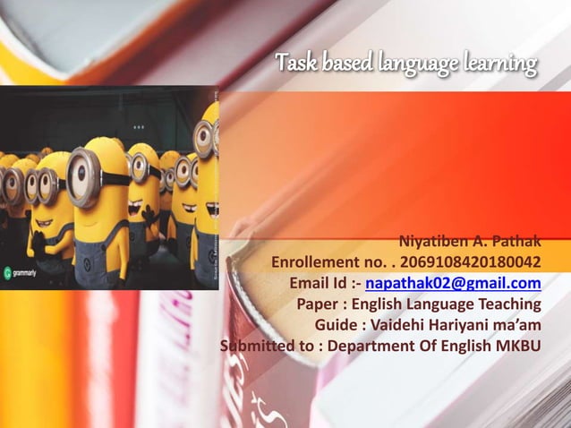 Task based language learning | PPTX