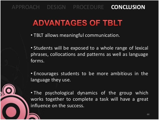 TBLT (Task Based Language Teaching)