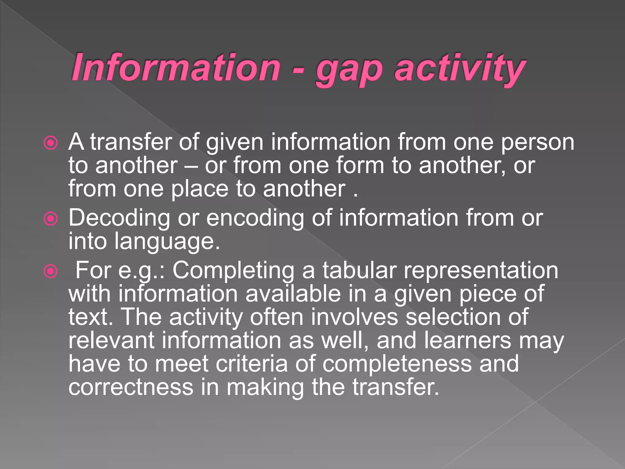 Task based language teaching | PPT