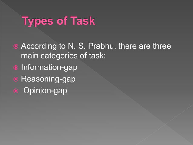 Task based language teaching | PPT