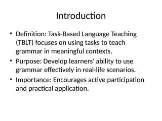 Task_Based_Language_Teaching.pptx TBLT, different pedagogy | PPTX