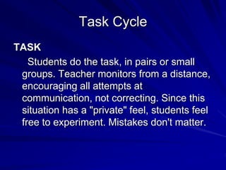 Task Based Learning | PPTX