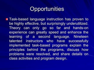 Task Based Learning | PPTX