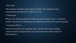 Task based learning | PPTX