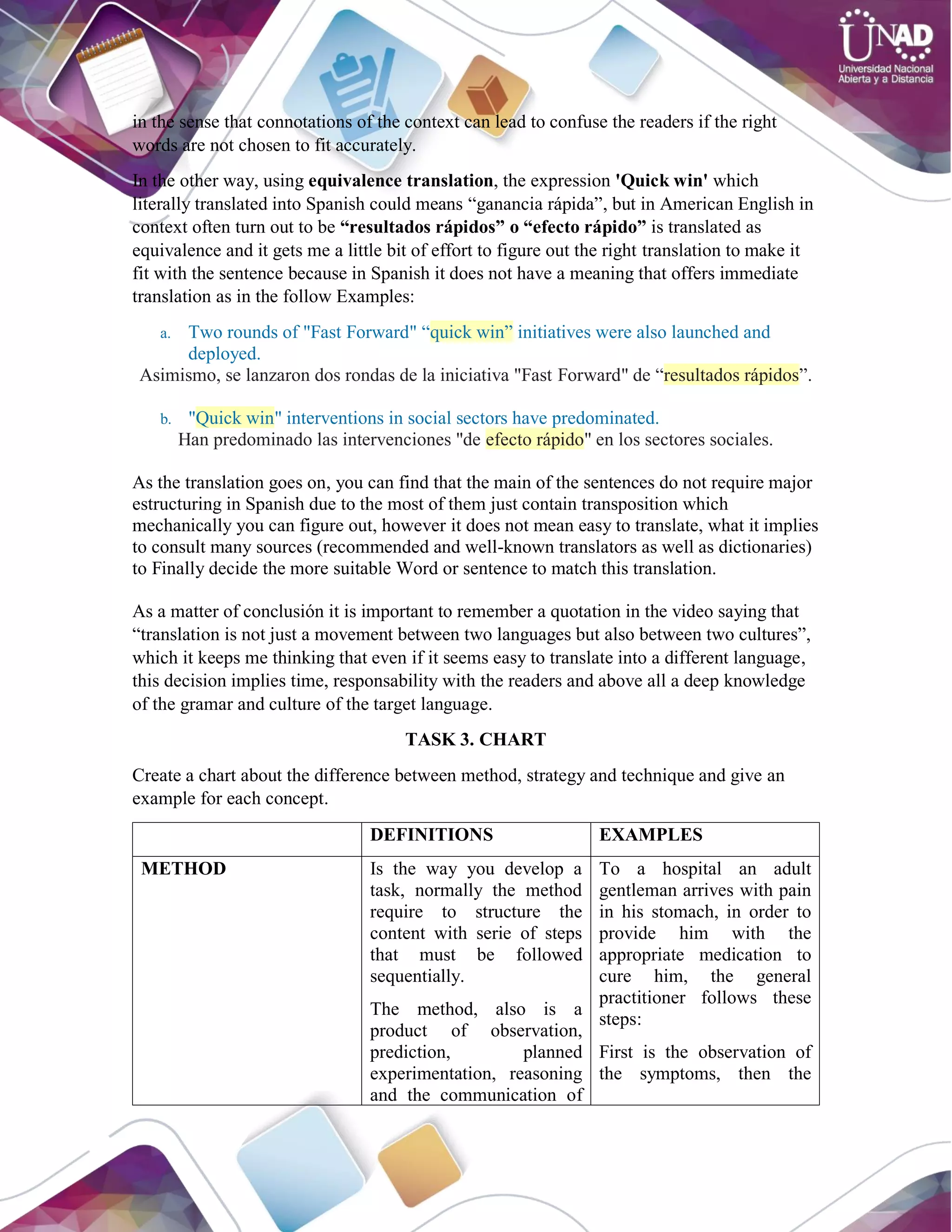 Task based learning strategy unit 1 task 3 collaborative activity 1 (2) | PDF