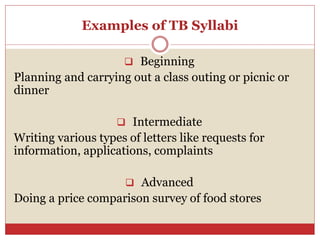 Task based syllabus | PPTX