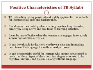 Task based syllabus | PPTX