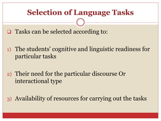 Task based syllabus | PPTX
