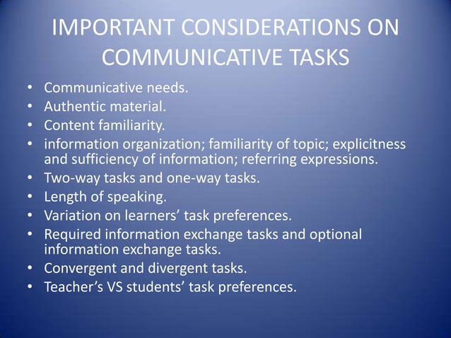 Task Based Syllabus Design | PPTX