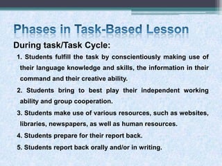 Task based teaching | PPTX