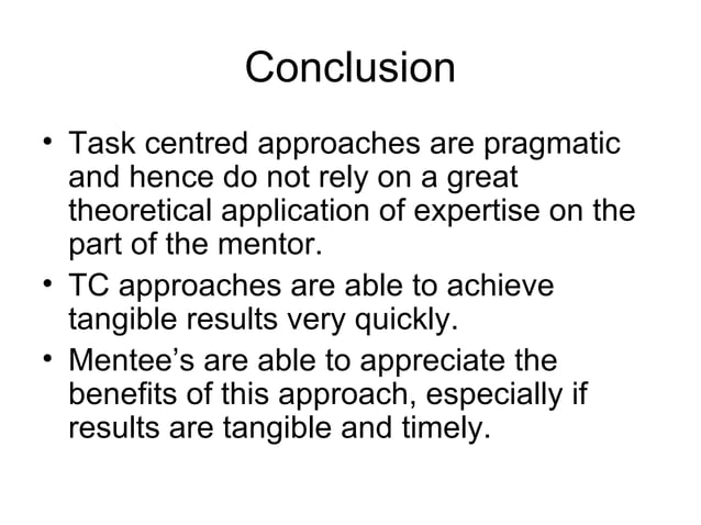 Task centred approaches | PPT