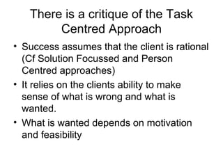 Task centred approaches | PPT