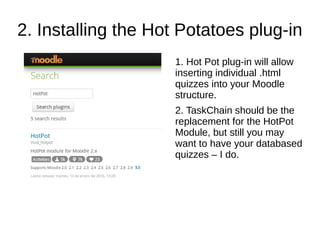 Using Moodle's Taskchain Plug-In | ODP