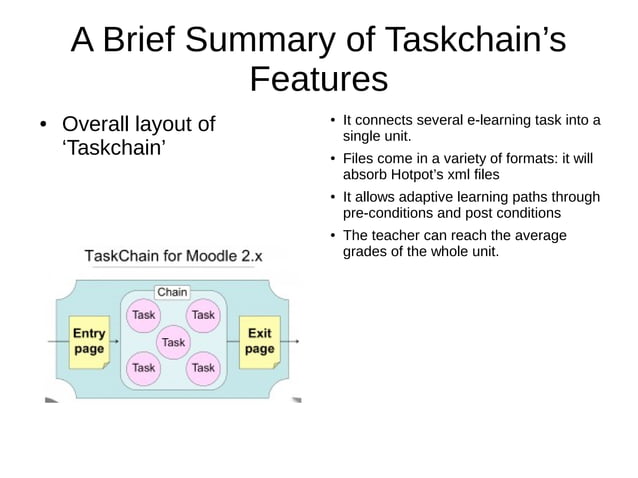 Using Moodle's Taskchain Plug-In | PPT