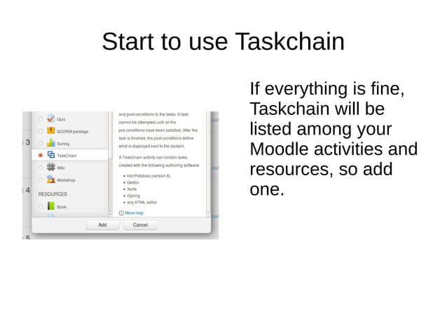 Using Moodle's Taskchain Plug-In | PPT
