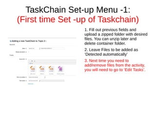 Using Moodle's Taskchain Plug-In | ODP