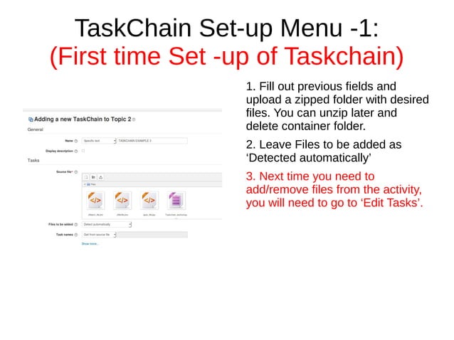 Using Moodle's Taskchain Plug-In | PPT