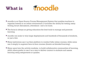 Using Moodle's Taskchain Plug-In | ODP