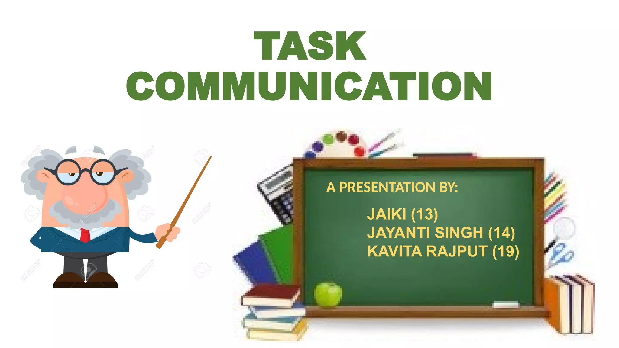 Task communication | PDF