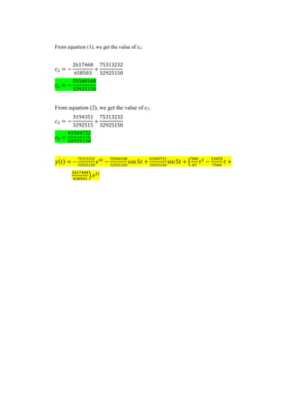 Task compilation - Differential Equation II | DOCX