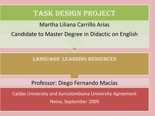 Task Design Project | PPT