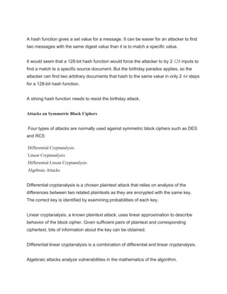 Cryptanalysis and Attacks | PDF