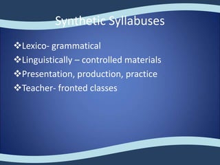 Task-based Syllabus | PPT
