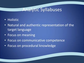 Task-based Syllabus | PPT